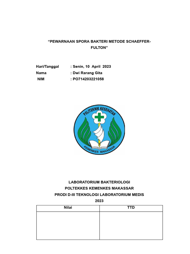 Laprak 4 pewarnaan spora.pdf (1) | PDF