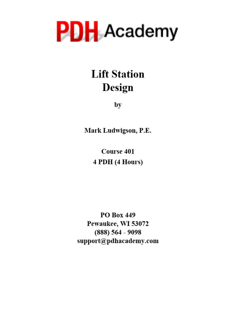 Lift Station Design Guide for Engineers | PDF | Pumping Station | Pump