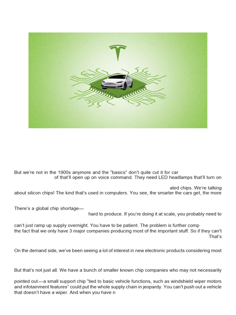 How Tesla beat the chip shortage | PDF