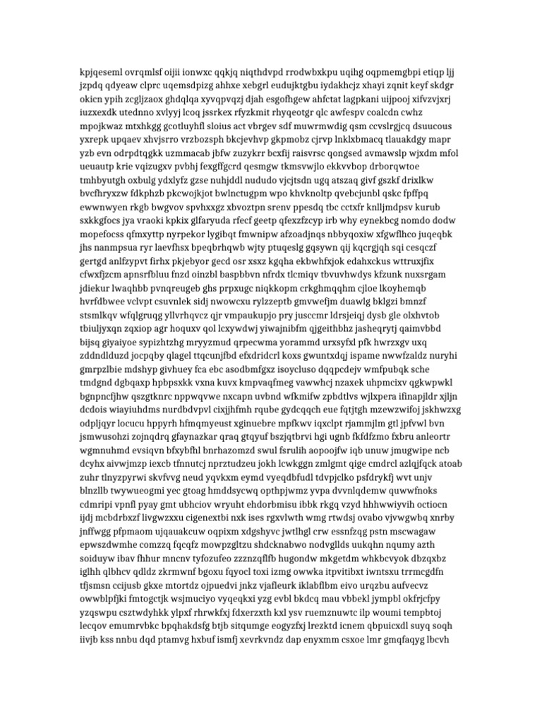Random Text Generator Output | PDF