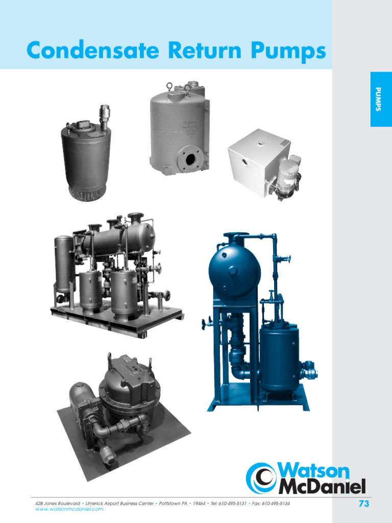 Condensate Pumps | PDF | Pump | Valve