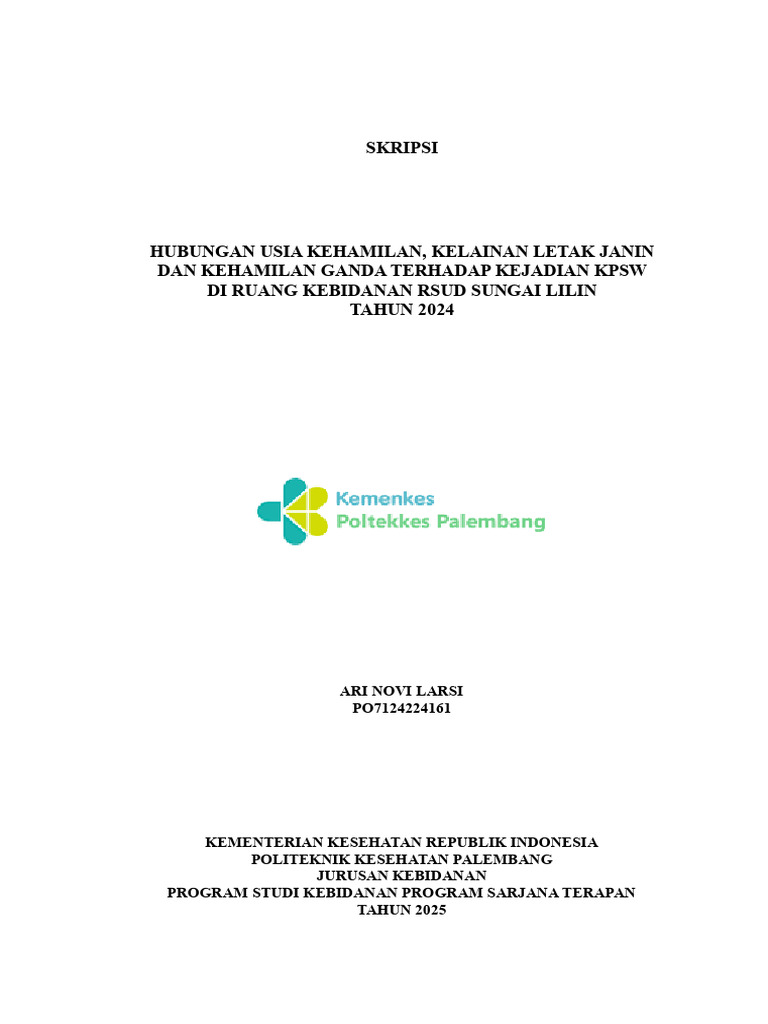 Ari Novi Larsi 15301 Po7124224161 Fulltext | PDF
