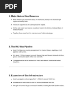 India Natural Gas Infrastructure Map | PDF | Fossil Fuels | Fuel Gas