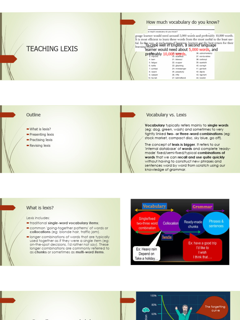 Lexis | PDF | Vocabulary | Language Education