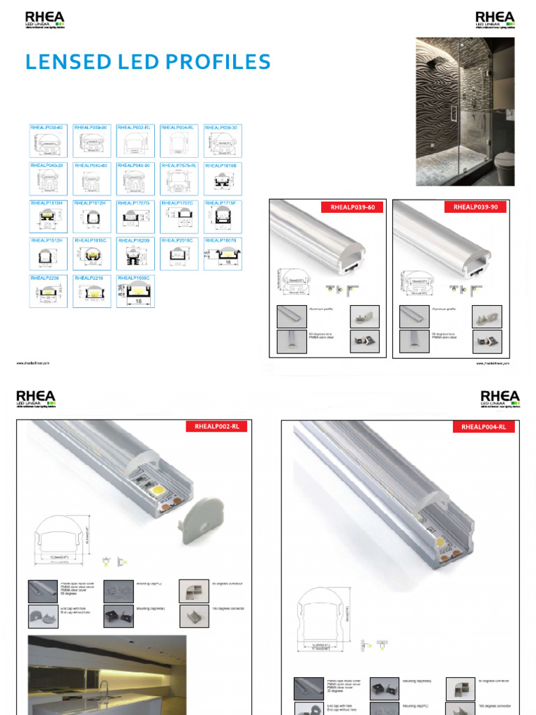 RHEA LEDLinear - LED Lensed Profile 2025 | PDF