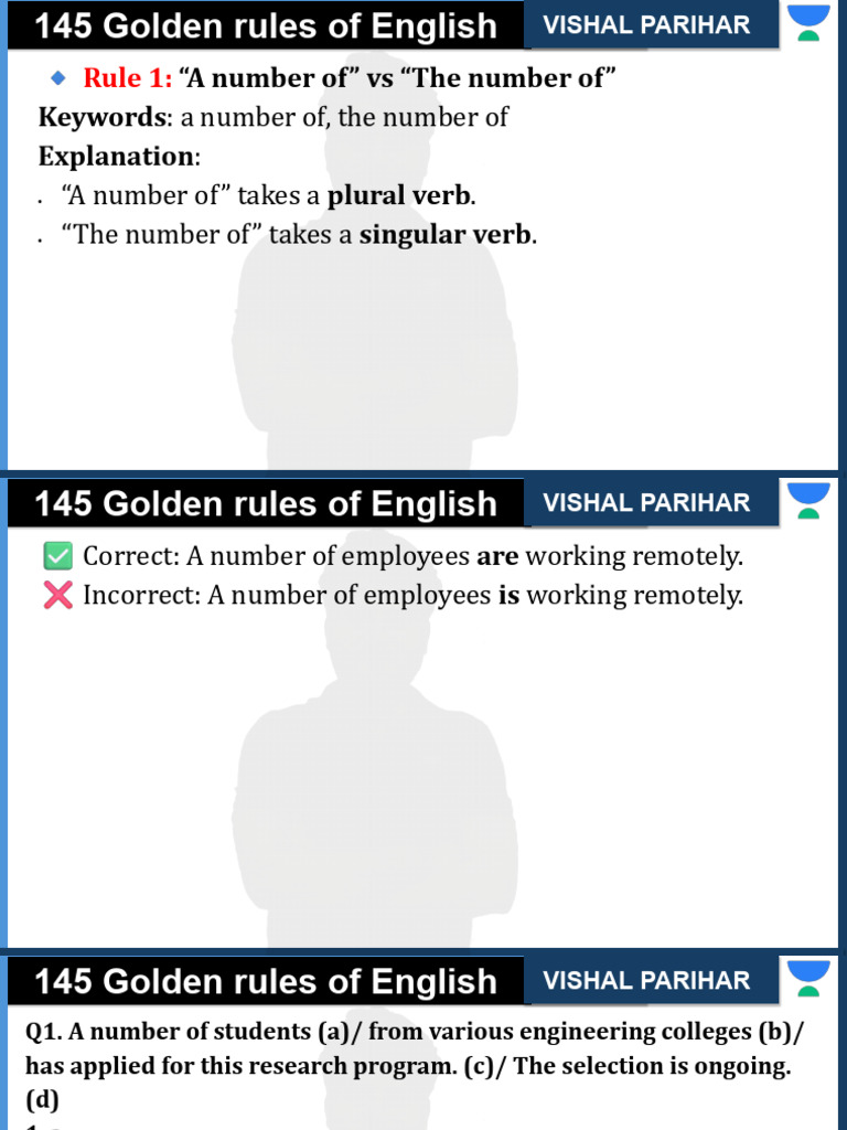 145 Golden Rule_deleted (1)_compressed (1) | PDF | Grammatical Number ...
