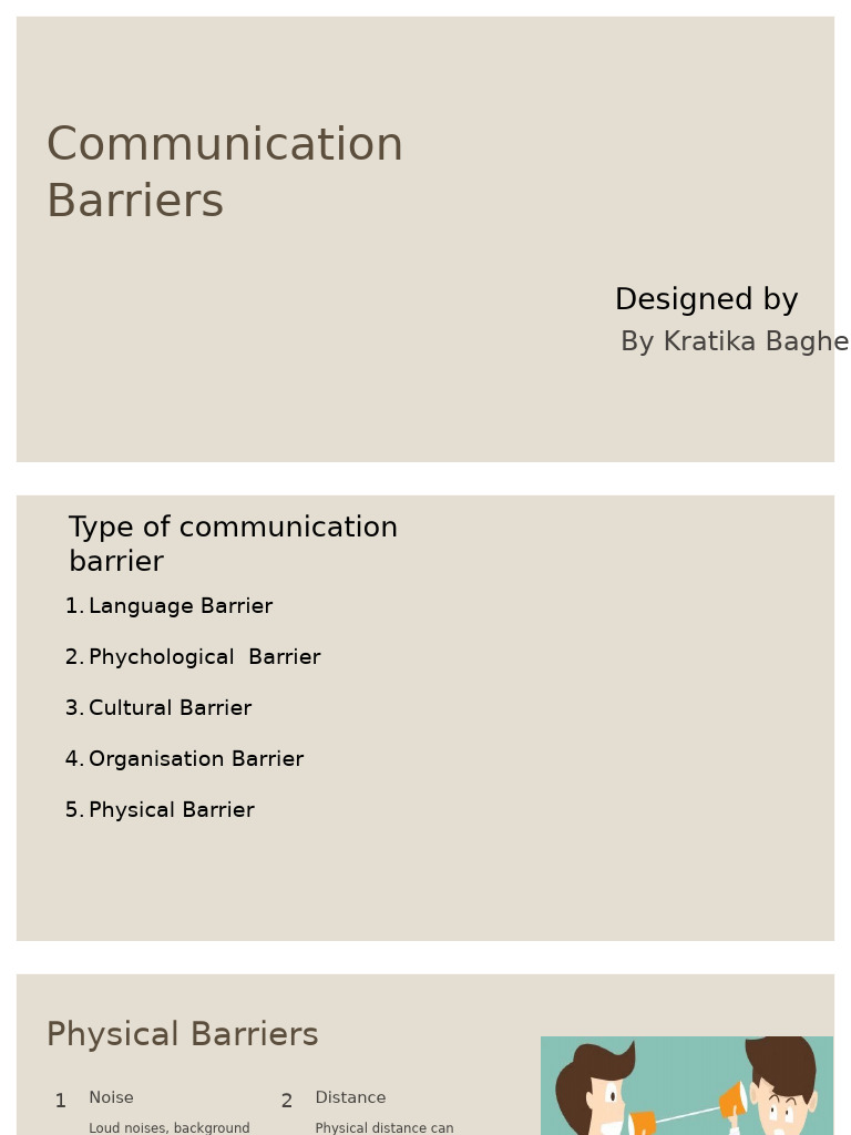 Communication Barriers Presentation | PDF | Communication | Nonverbal ...