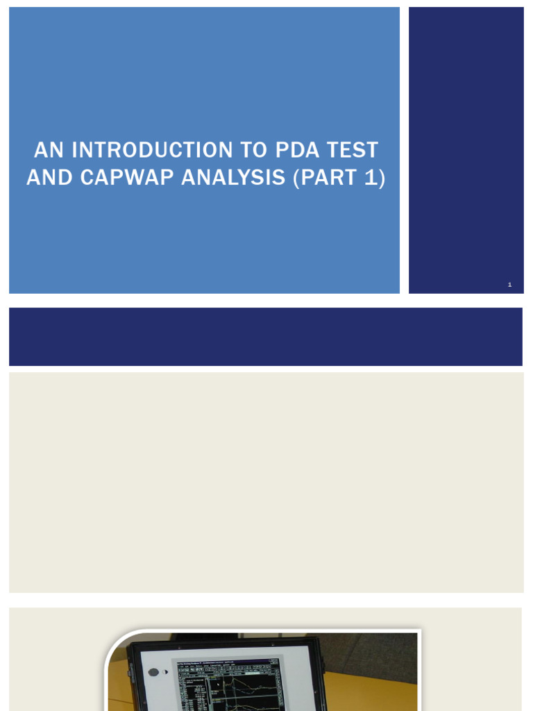 PDA Test and CAPWAP Analysis Overview | PDF | Waves | Force