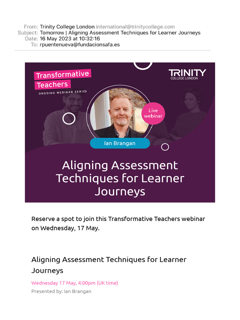 Tomorrow Aligning Assessment Techniques For Learner Journeys | PDF