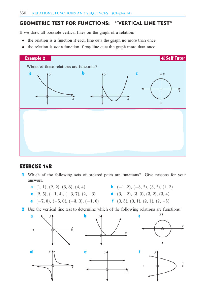 Relations and Functions 6 | PDF | Function (Mathematics) | Theoretical ...