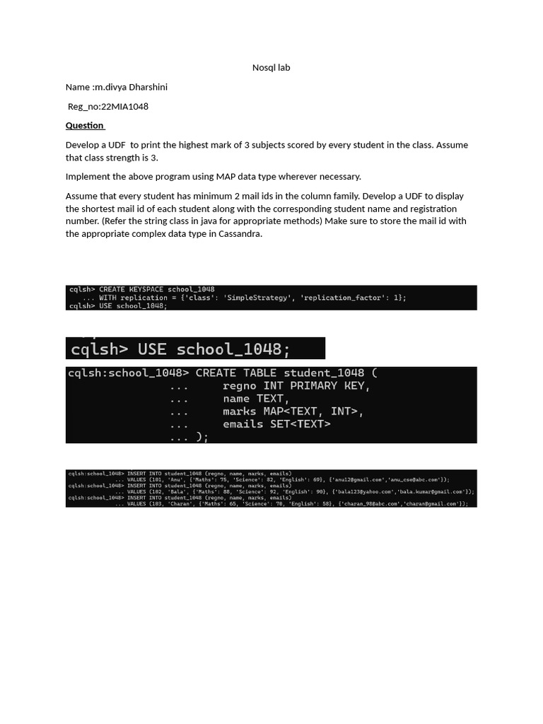 Nosql lab 1 | PDF
