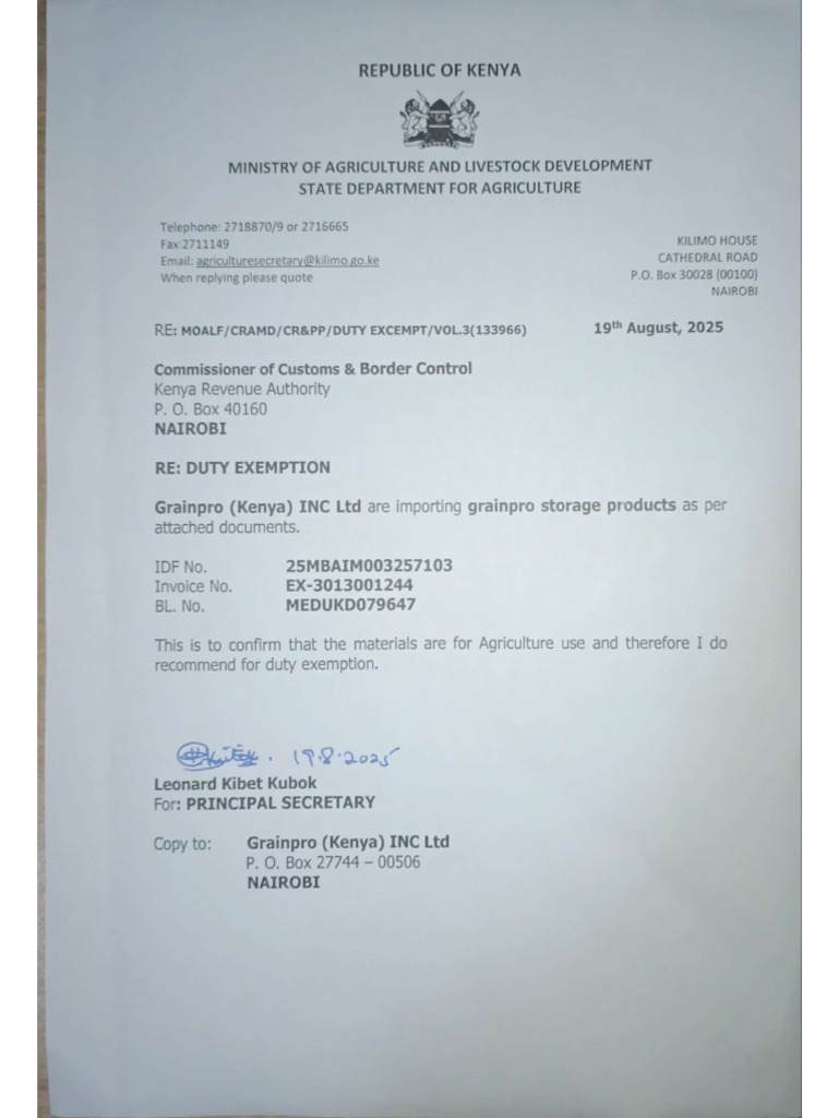 Ministry Letter | PDF
