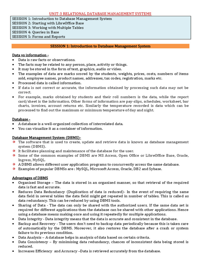 Ln. 3 - Relational Database Management System | PDF | Relational Database | Databases