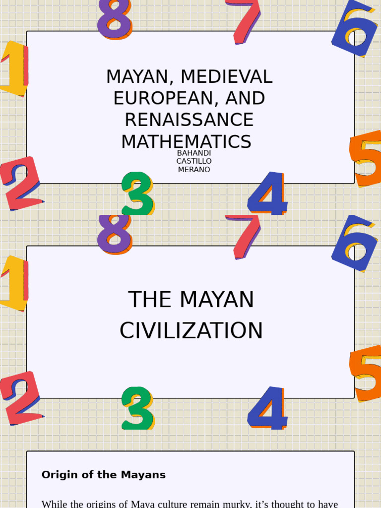 Mayan and Medieval Mathematics Insights | PDF | Maya Civilization ...