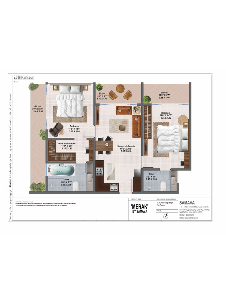 2BHK Plan | PDF