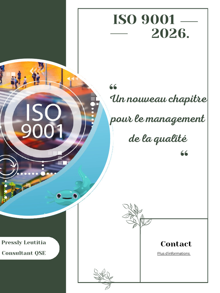 Évolution de l'ISO 9001:2026 et ses enjeux | PDF | Management de la ...