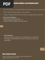Private vs Common Carriage Guidelines | PDF | Common Carrier | Lease