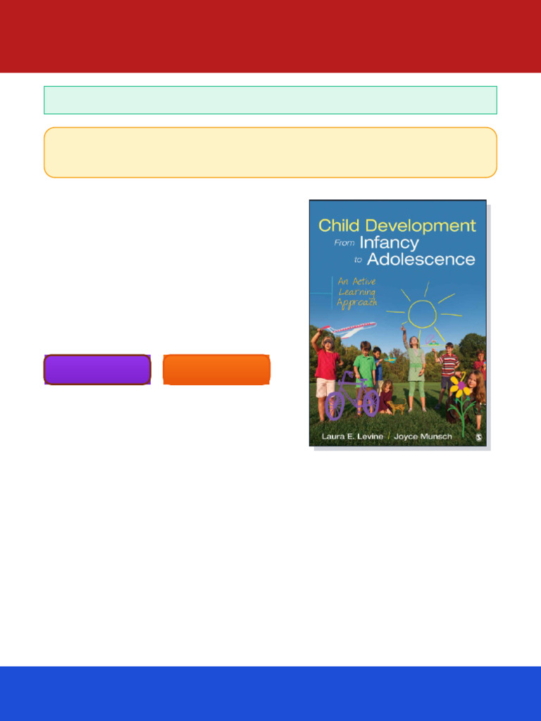 Child Development from Infancy to Adolescence An Active Learning ...