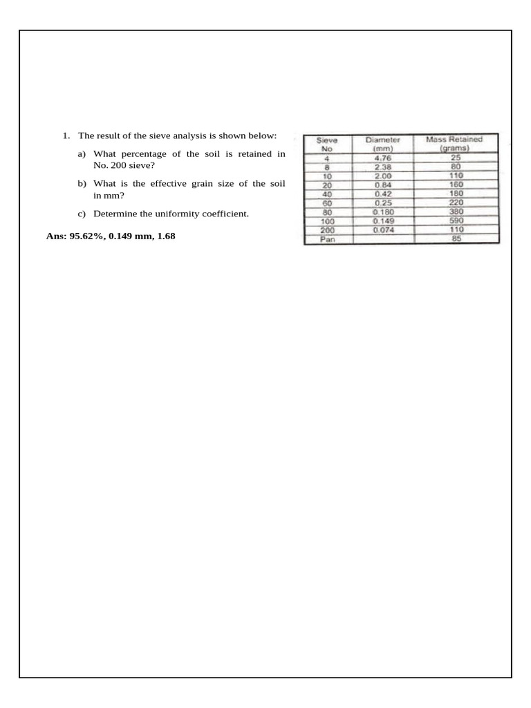 Chapter 4 Problem Set 3 Soil | PDF