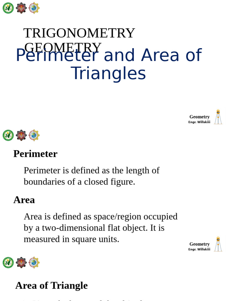Geometry Area and Perimeter | PDF | Area | Rectangle