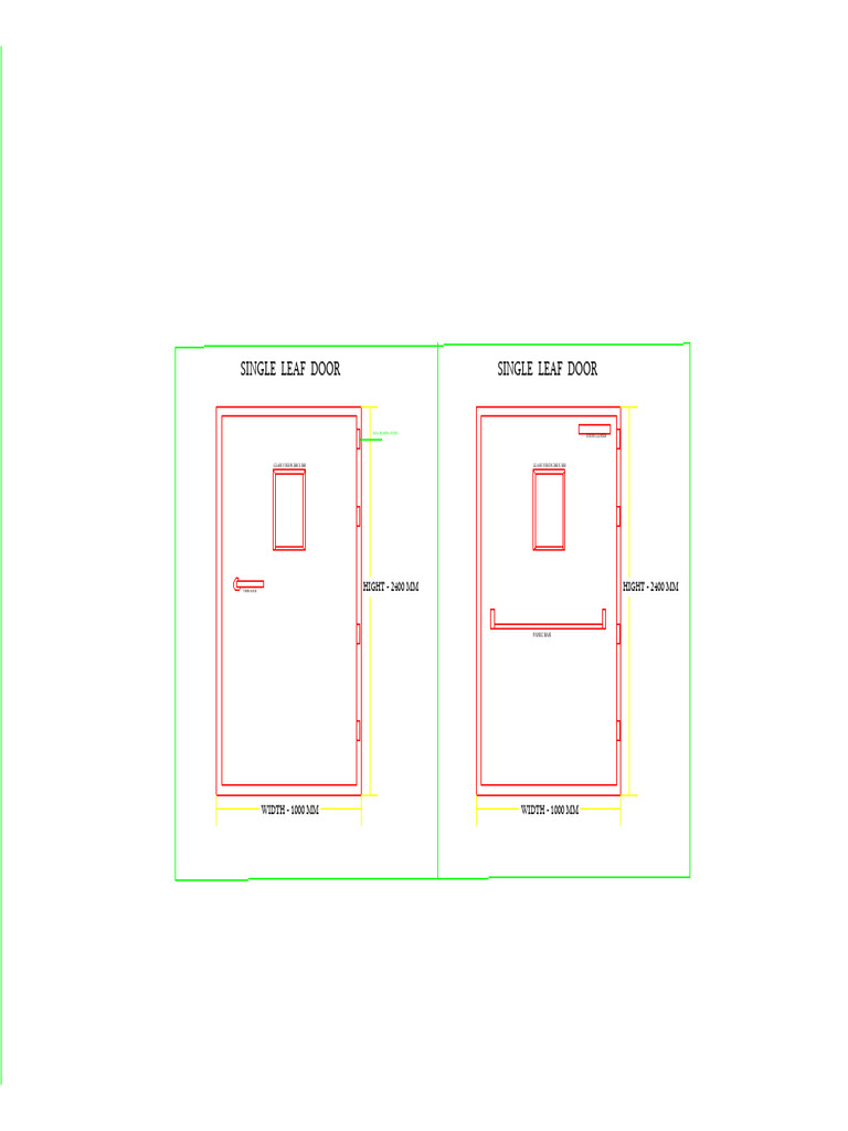 Single Leaf Door Specifications | PDF