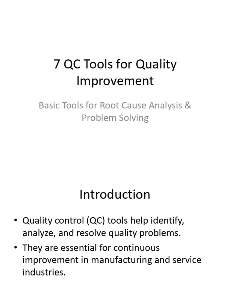 Quality Tool 7 QC | PDF