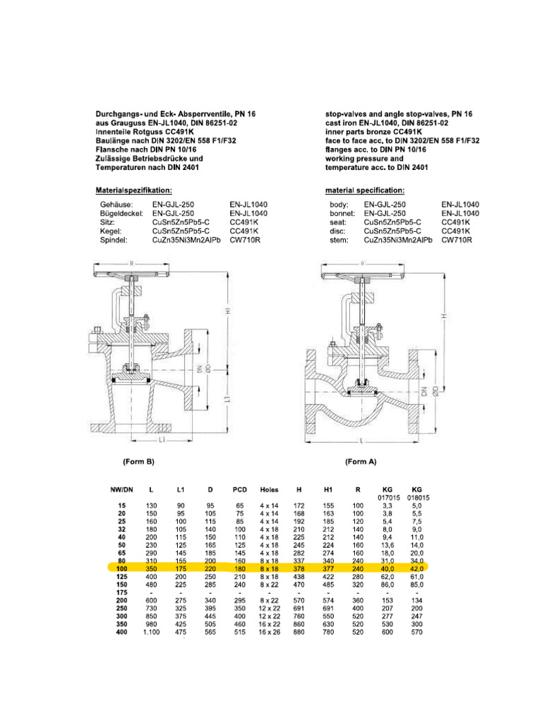 Angle Globe Valve | PDF