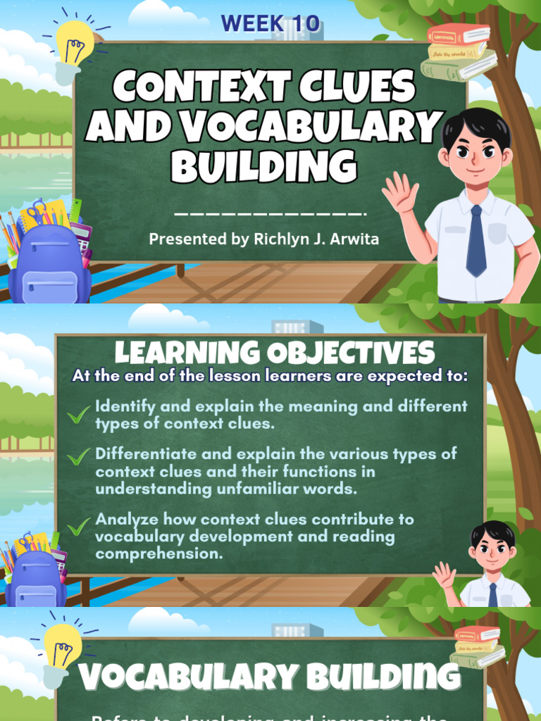 Context Clues for Vocabulary Building | PDF | Reading Comprehension ...