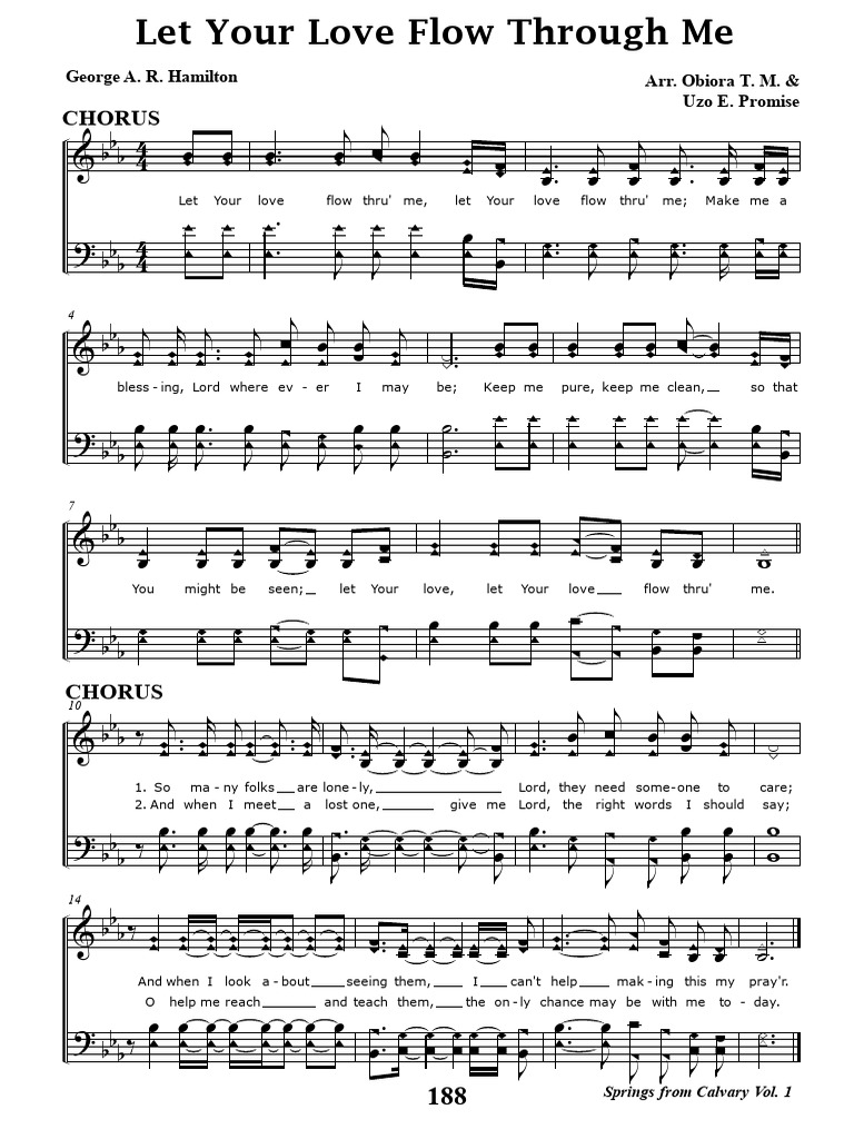 Let Your Love Flow Through Me | PDF