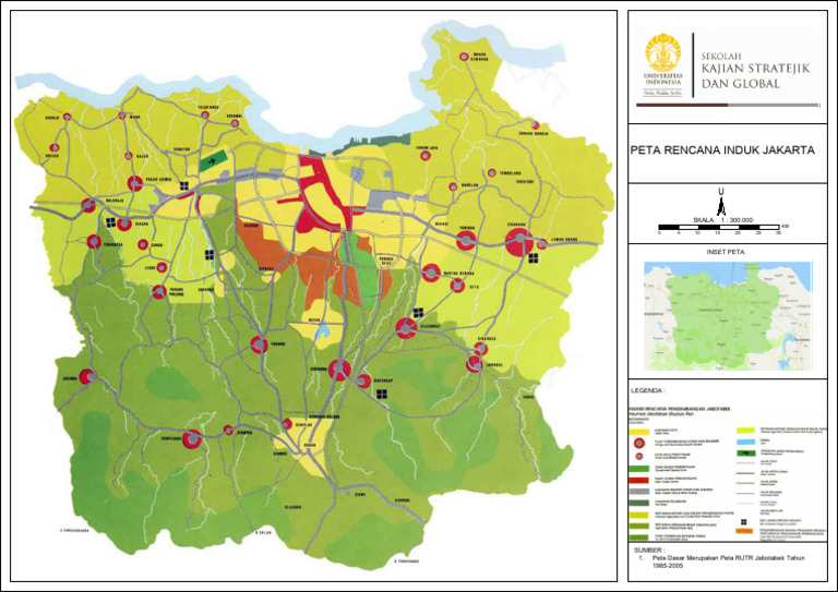 Peta Rencana Induk Jakarta | PDF