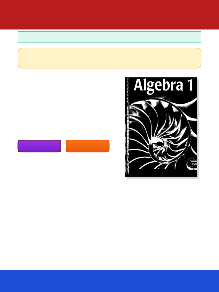 Algebra 1 Student Edition Edward B. Burger Ebook Full Digital Unlock ...