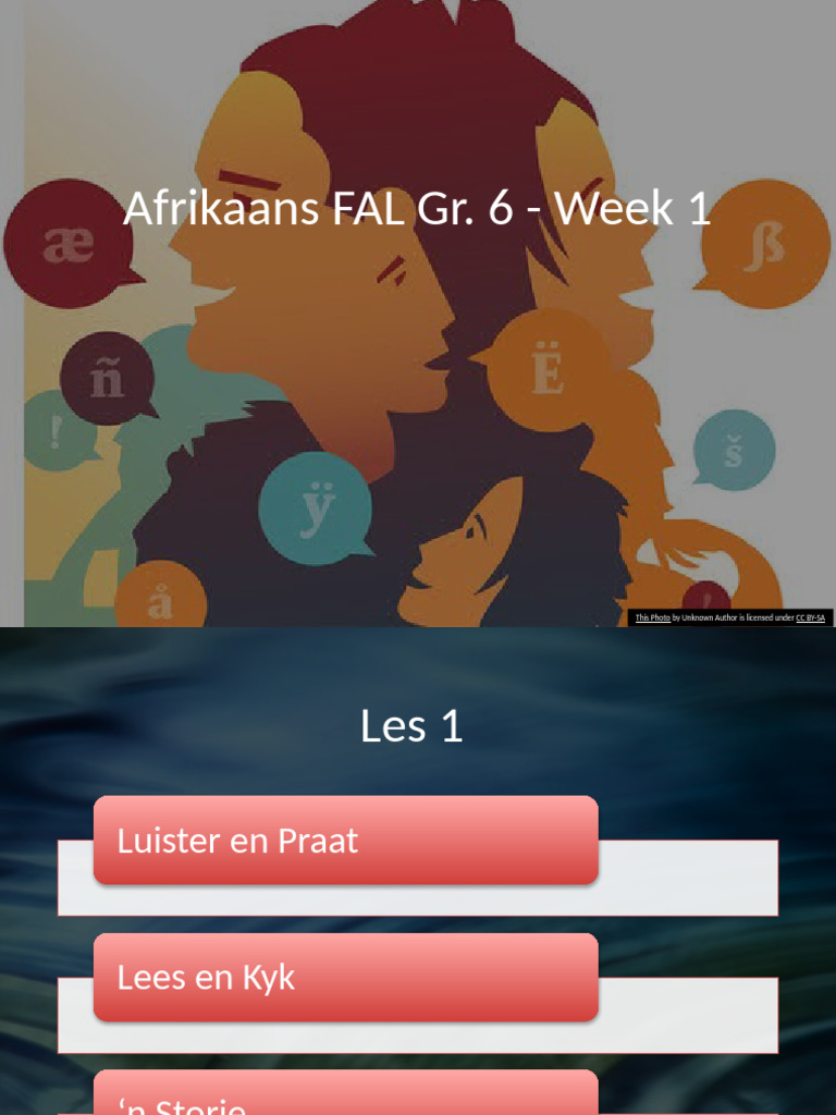Afrikaans FAL Gr6 Term4 Week1 | PDF