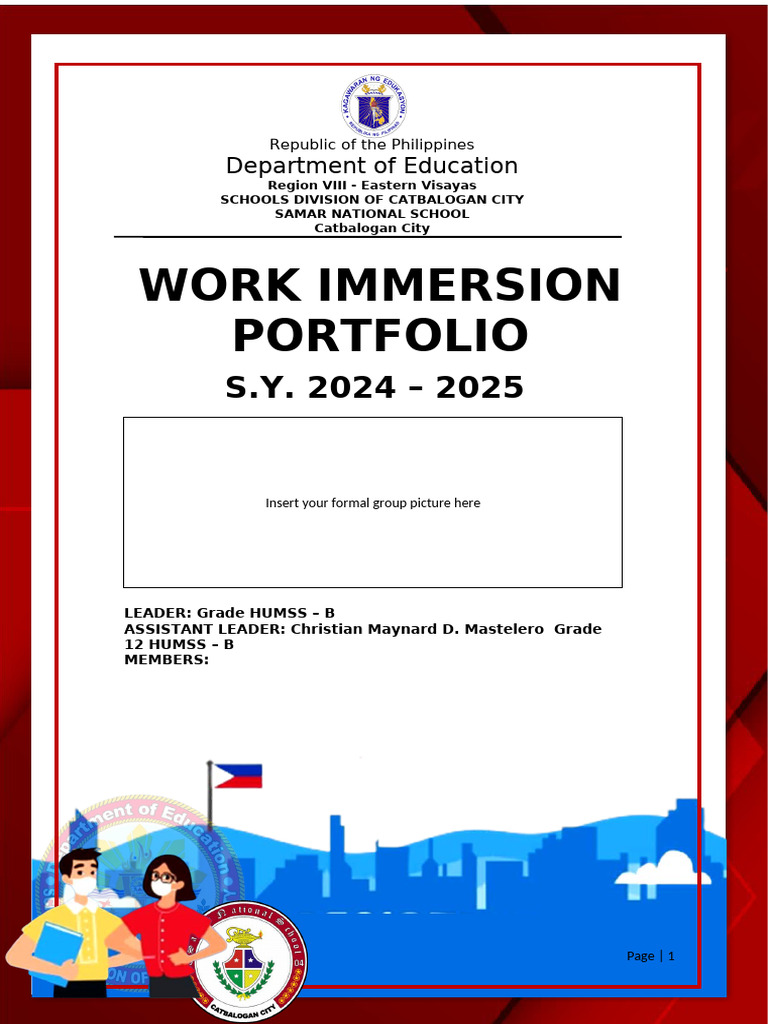 HUMSS Work Immersion Portfolio 2024-2025 | PDF | Job Interview | Résumé