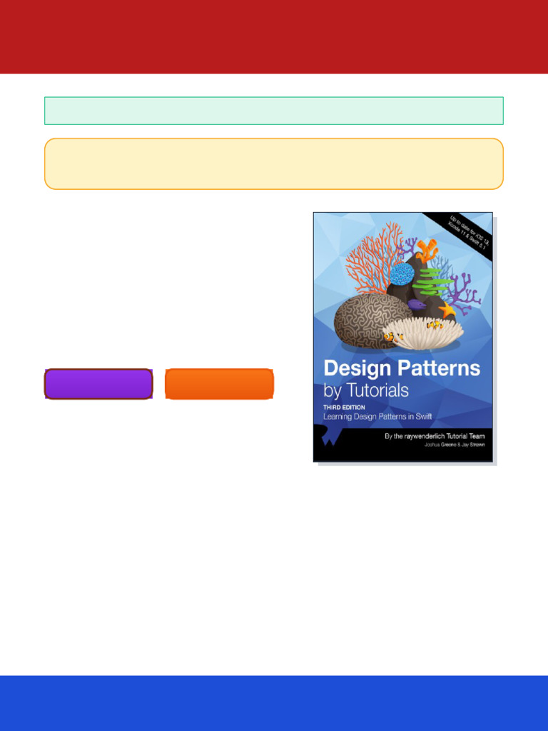 Design Patterns by Tutorials Third Edition Learning Design Patterns in ...