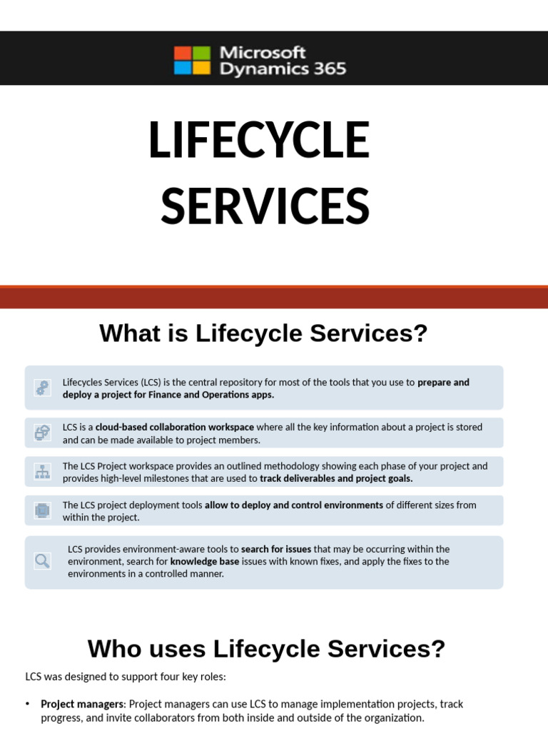 Overview of Microsoft Lifecycle Services | PDF | Cloud Computing ...