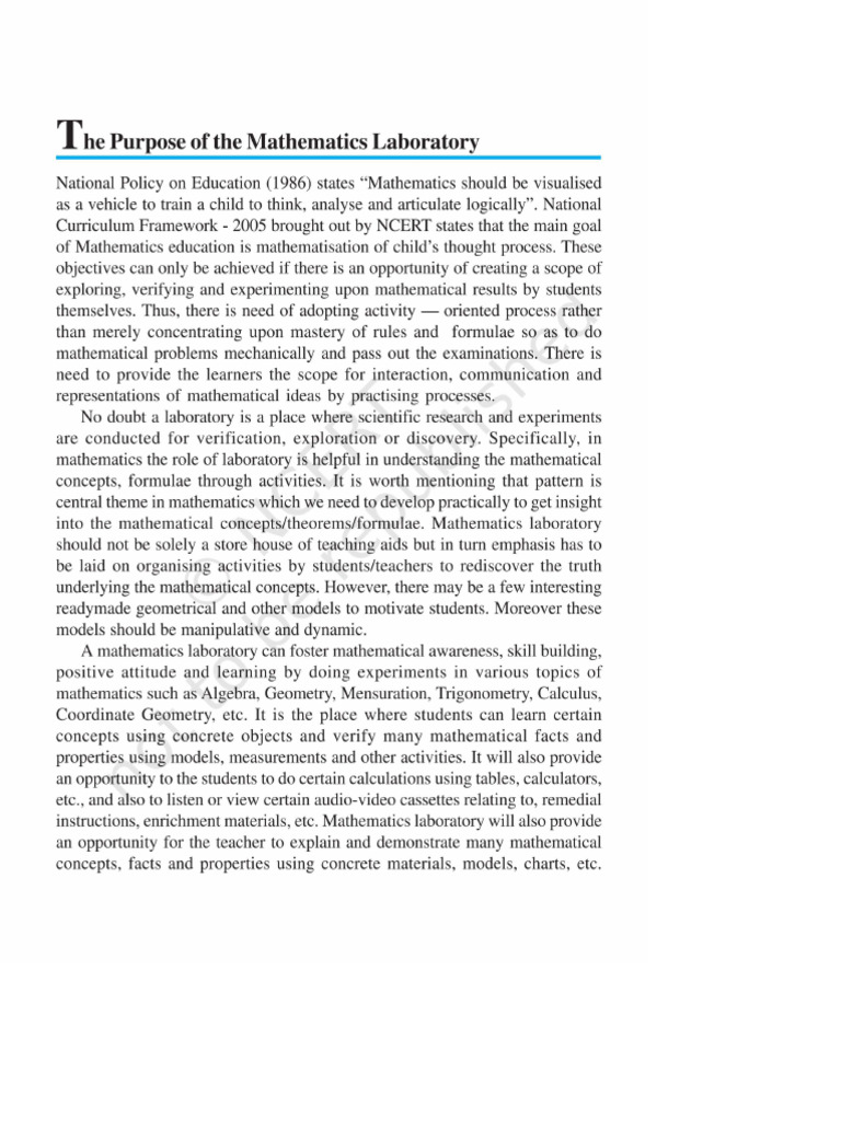Maths Lab Manual - Class 11 | PDF