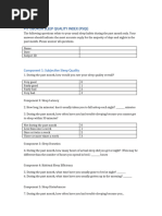 Sleep Quality Assessment Tool | PDF | Sleep | Physiology