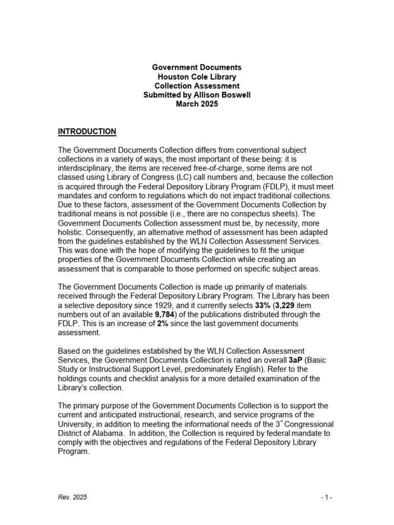 Government Documents | PDF | Libraries