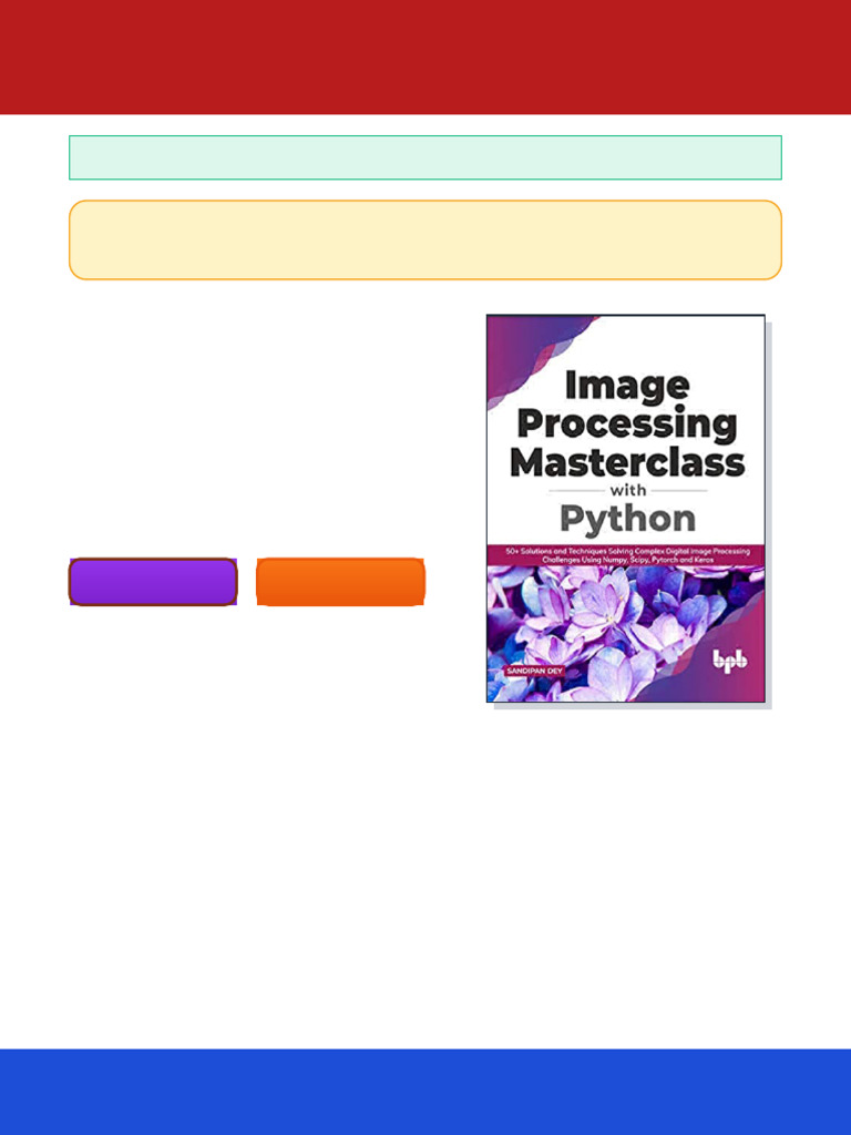 Image Processing Masterclass with Python 50 Solutions and Techniques ...