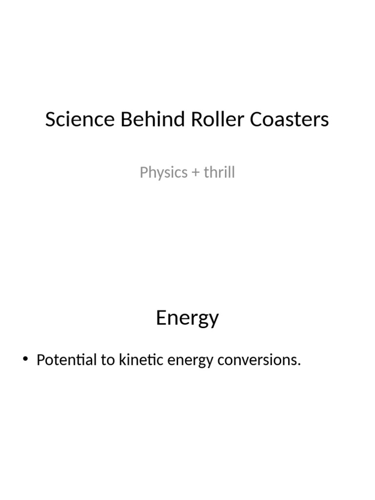 Science of Roller Coasters | PDF