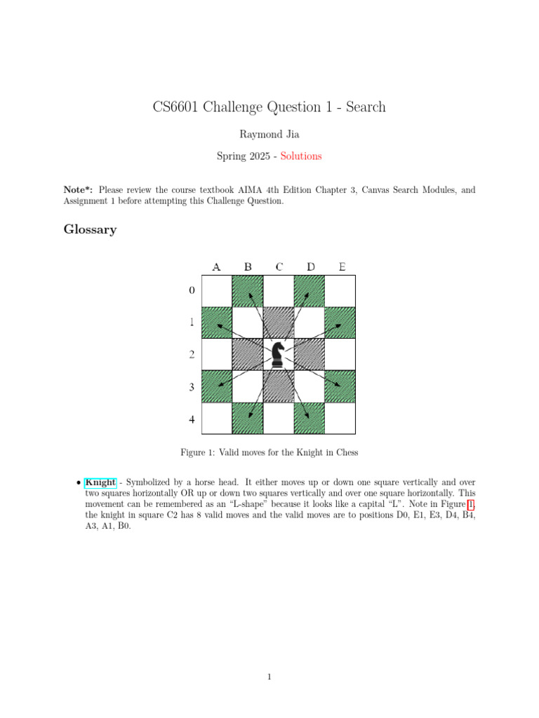 Knight's Tour Cost Optimization in Search | PDF | Algorithms | Graph Theory