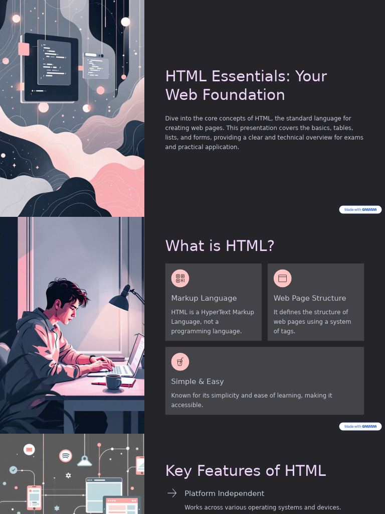 HTML Basics: Structure, Tags, Forms | PDF | Html | Html Element
