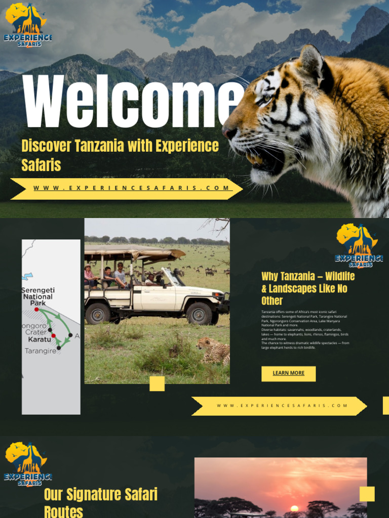 Discover Tanzania With Experience Safaris (1) | PDF