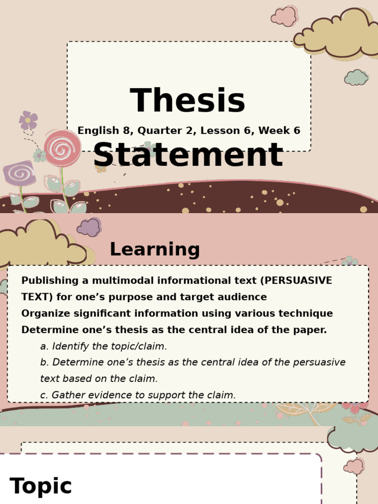 English 8 q2 Wk6 for Students (1) | PDF | Essays | Evidence