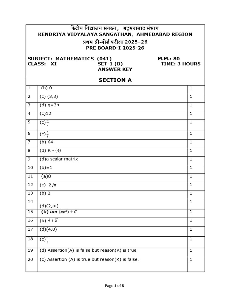 XII-MATHS-MS-SET-B-2025-26 (1) | PDF | Functions And Mappings | Mathematical Concepts
