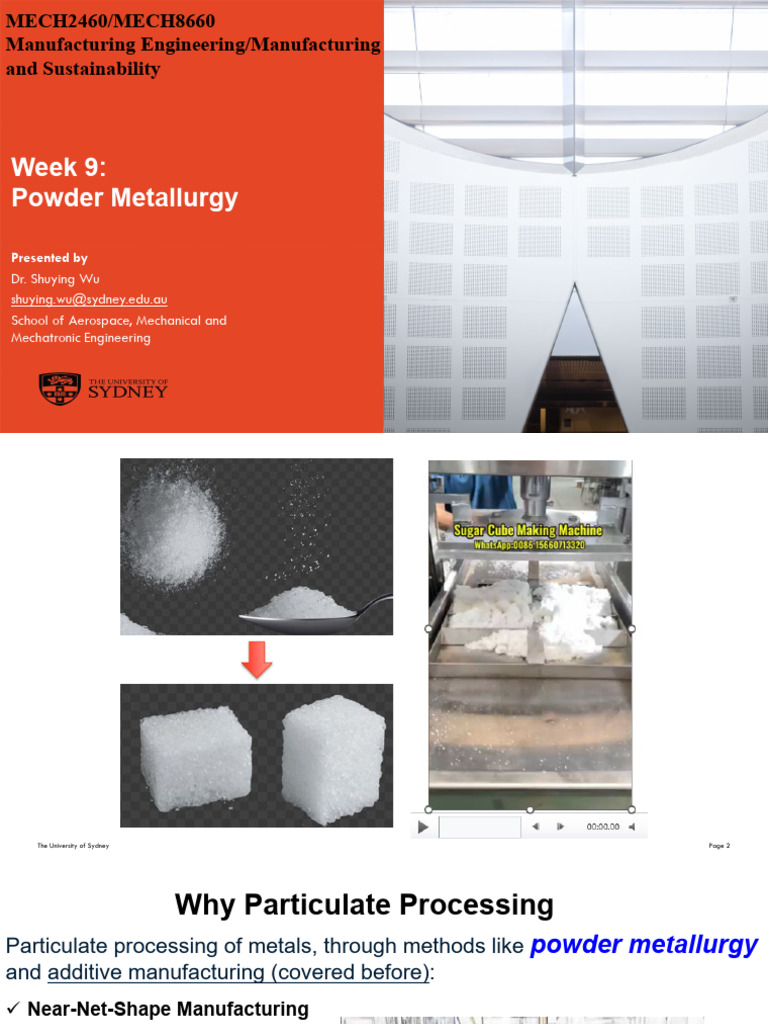 Powder Metallurgy Techniques Overview | PDF | Sintering | Industrial ...