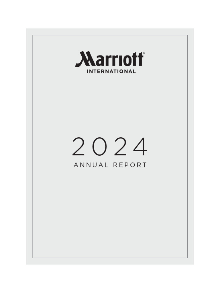 Annual Report | PDF | Marriott International