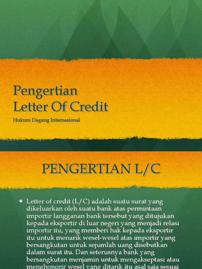 Pengertian LC | PDF