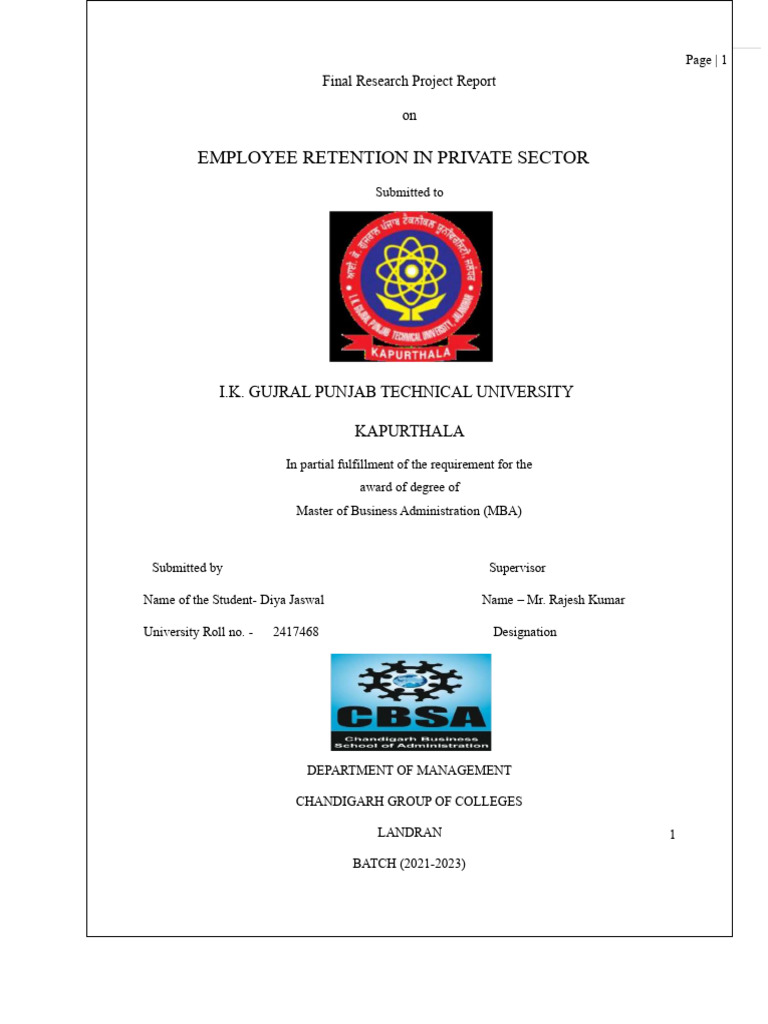 FRP 1 | PDF | Employee Retention | Human Resource Management