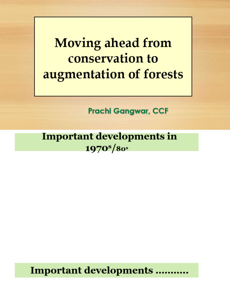 FC Act Amendment: Forest Augmentation Strategies | PDF | Forests ...